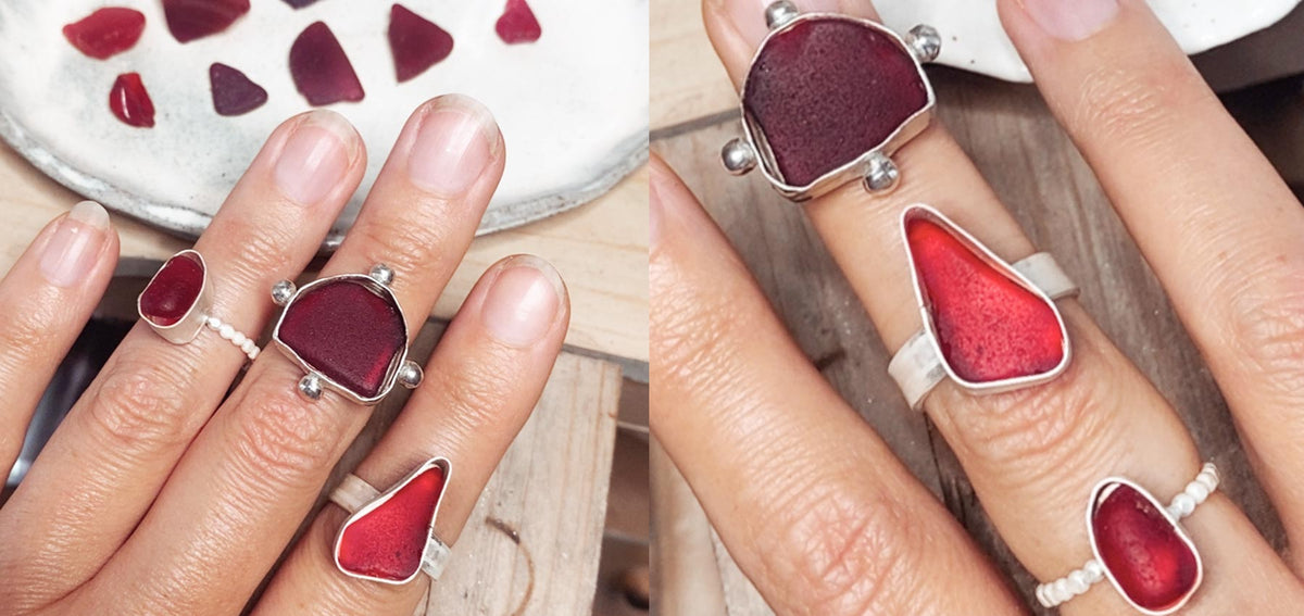Waterproof Pearl & Sea Glass Jewellery Handmade in Sydney